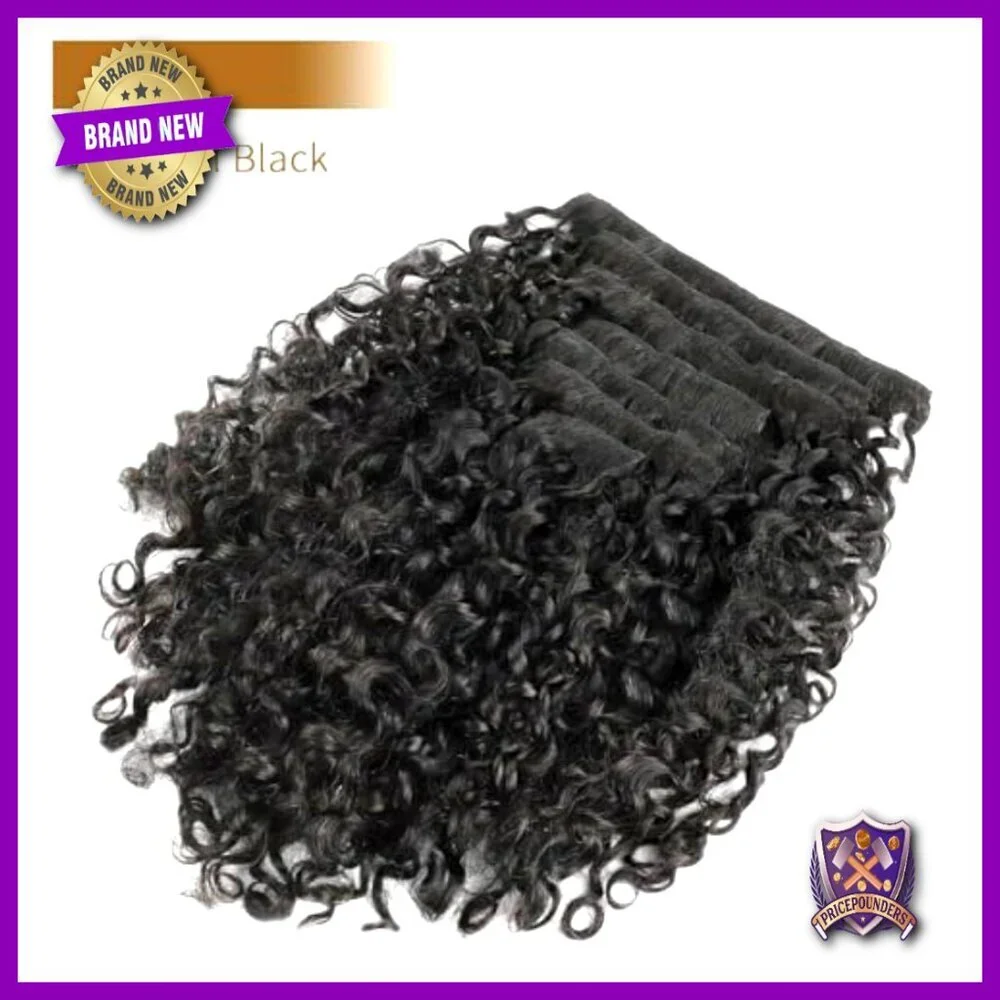 Accessories | Real Human Hair Clipin Extensions Curly Messy Invisible ...